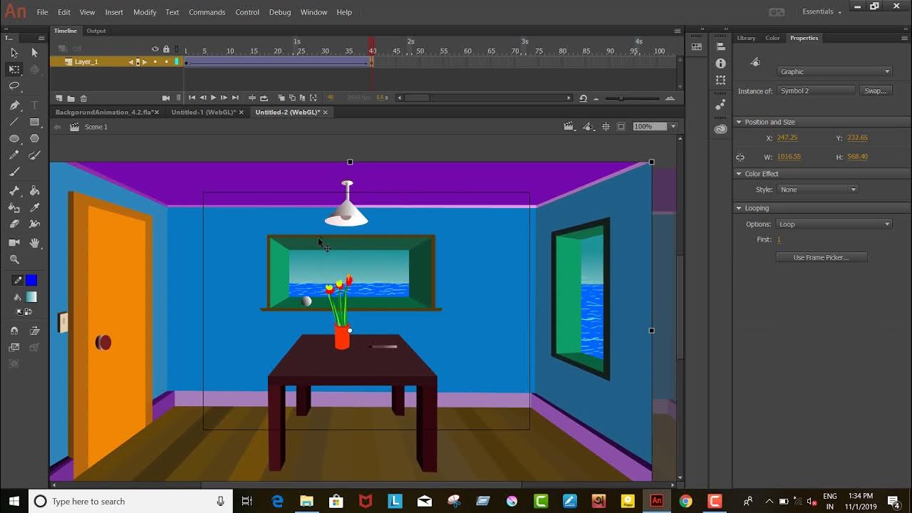 How to animate 2d background animation 2 - YouTube