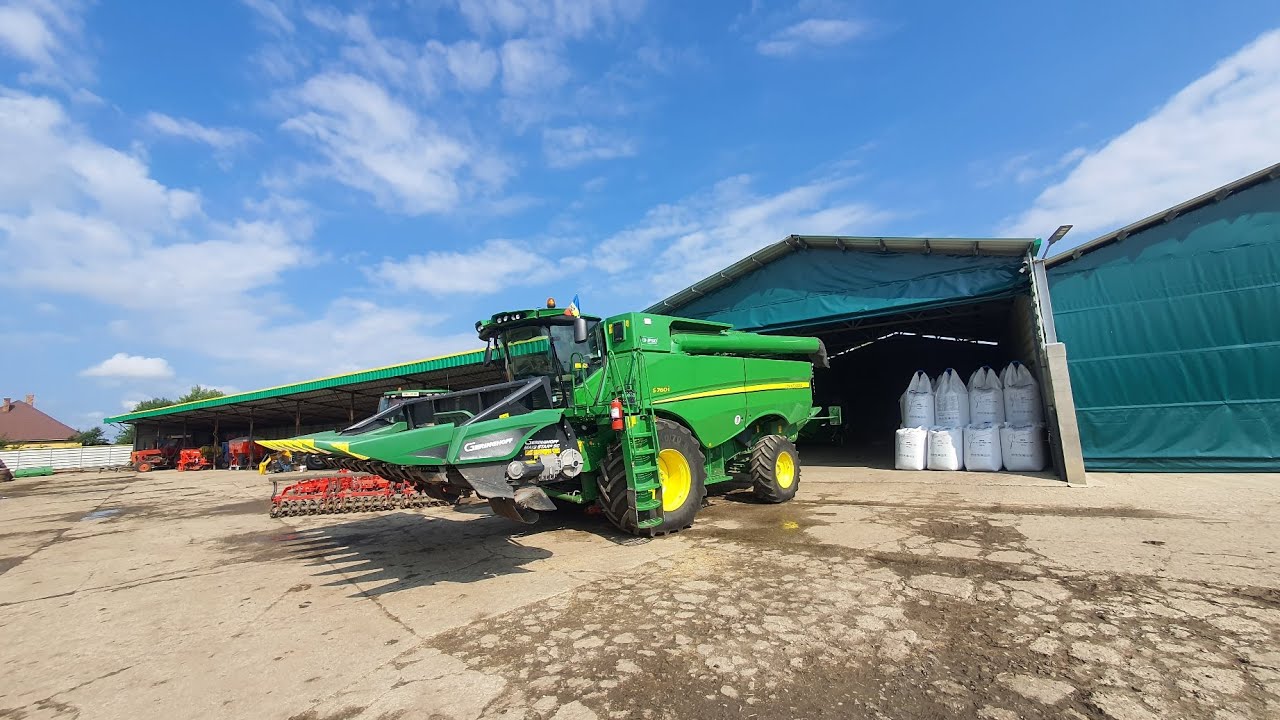 Start campanie de recoltat Floarea soarelui 🌻🌻🌻 - YouTube