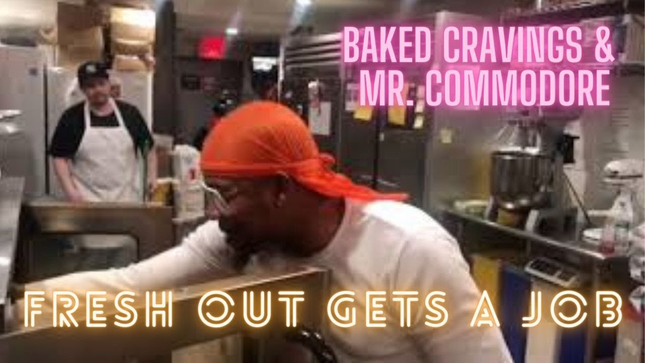 Fresh Out gets a job! at Baked Cravings - Mr. Commodore - YouTube