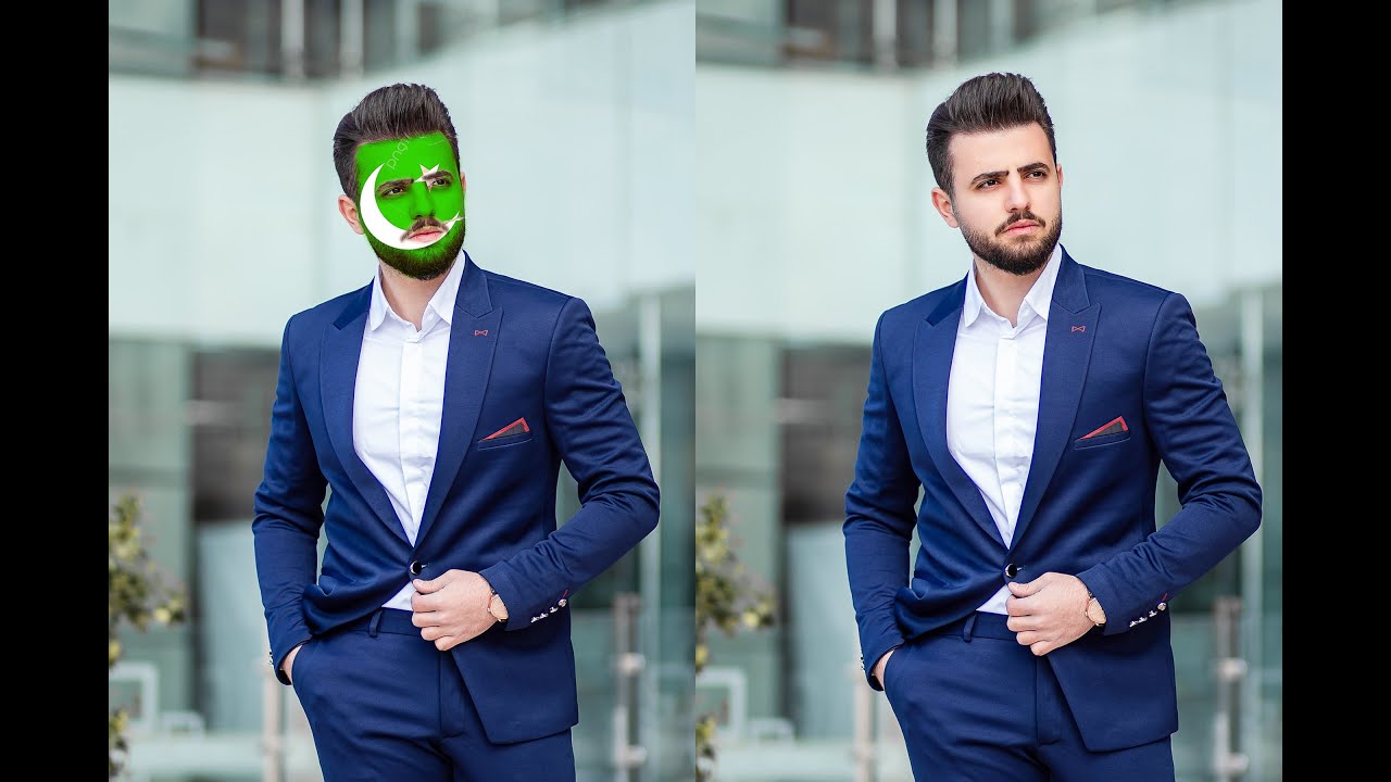 How to Add a Flag to Your Face using Photoshop|| Mars Tech - YouTube