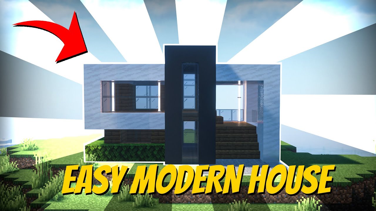 Easy Modern House Tutorial in Minecraft | Simple & Stylish! - YouTube