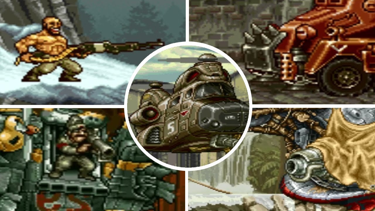 METAL SLUG - All Bosses / Todos los Jefes (No Damage) - YouTube