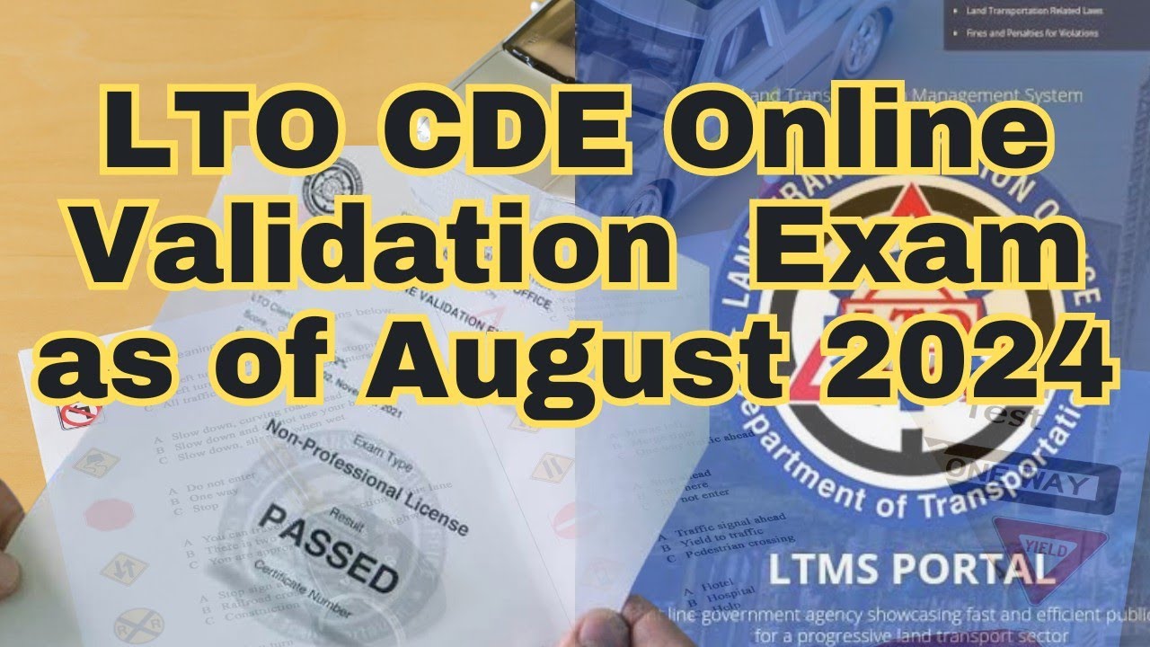 LTO CDE Online Validation Exam Answer TAGALOG QUESTIONS - YouTube