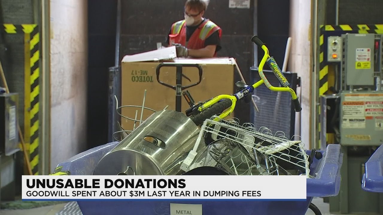 Unusable donations cost Goodwill millions of dollars a year - YouTube
