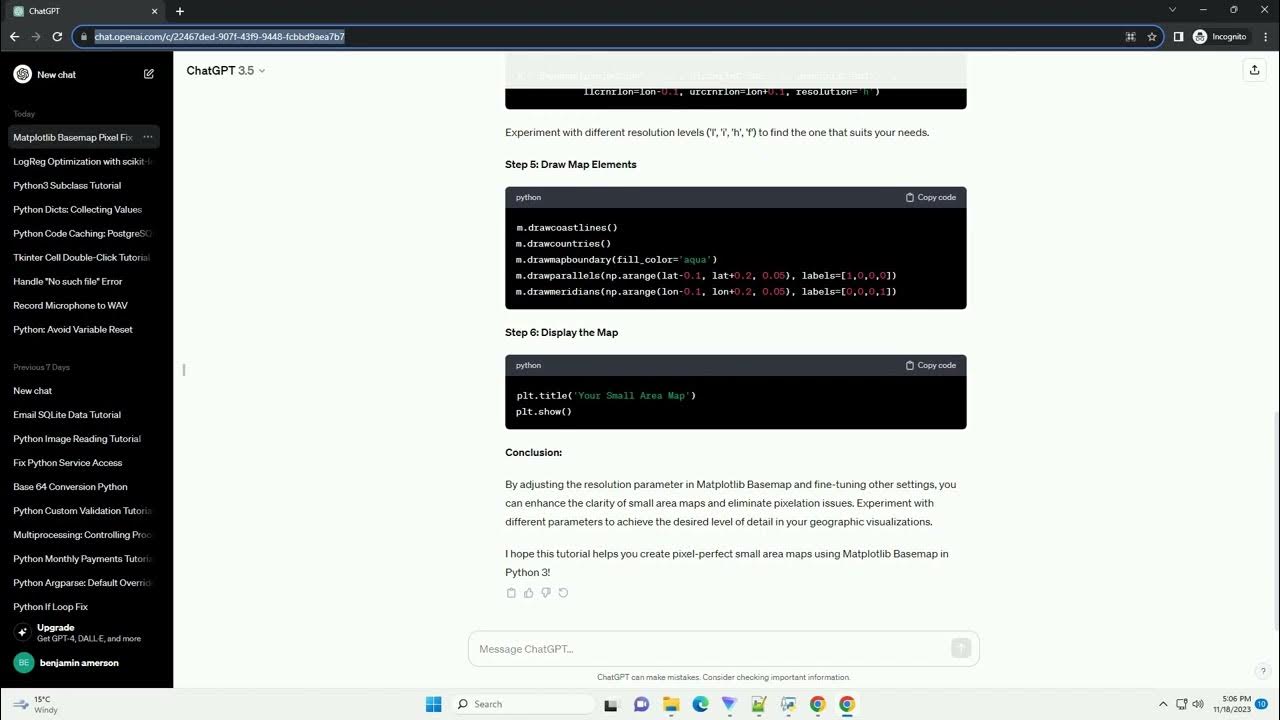 matplotlib basemap for small area is pixelated Python 3 - YouTube