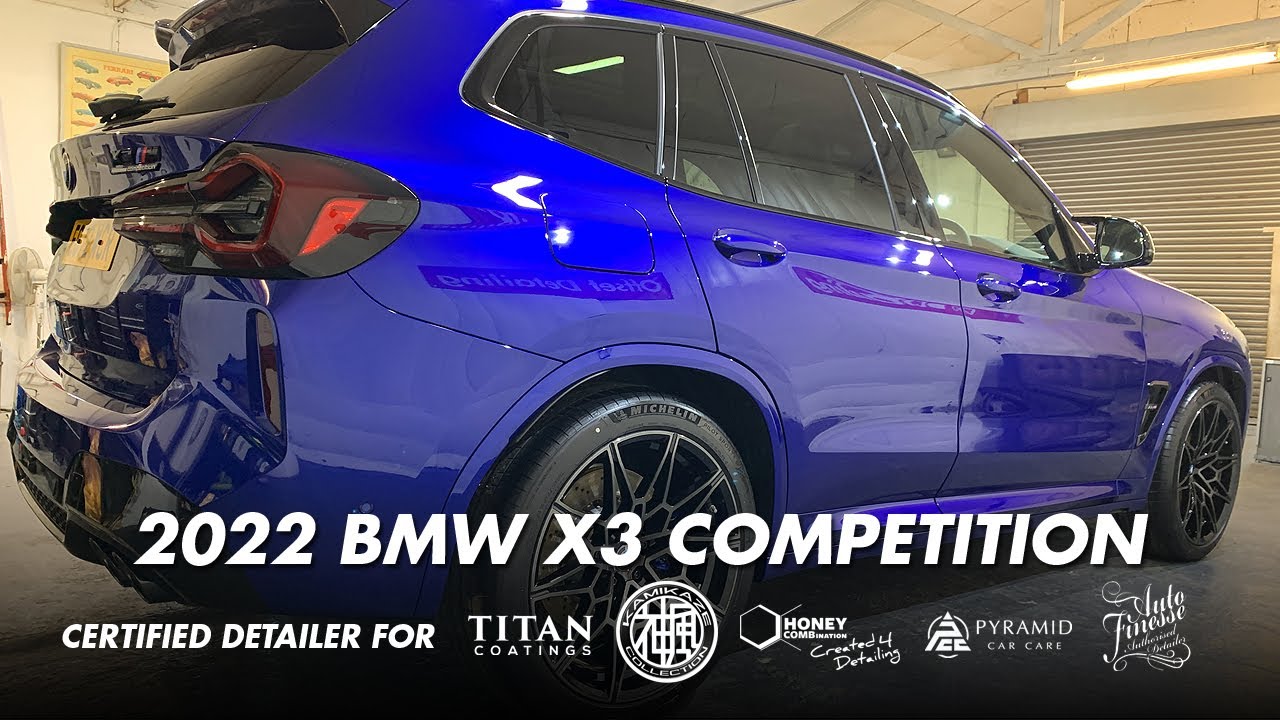 2022 BMW X3 COMPETITION MARINA BLUE NEW CAR DETAIL OFFSET DETAILING ...