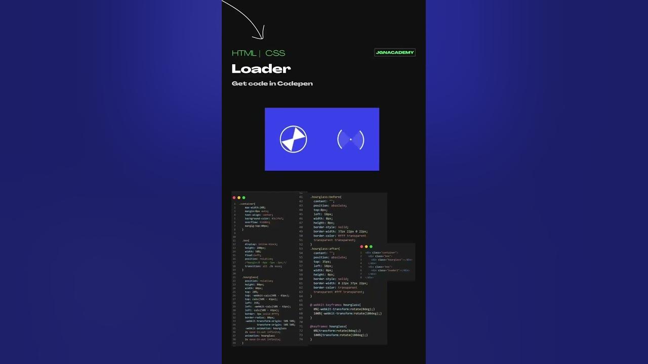 Loader Html Css Css3 Shorts Edit Software Programming Code Coding Javascript Youtube 