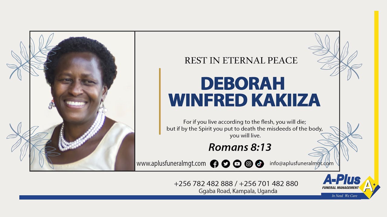 Burial of the Late Deborah Winfred Kakiiza - YouTube