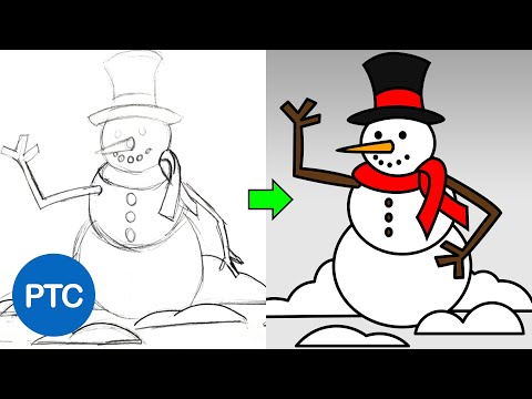 EASILY Create Illustrations in Photoshop - Drawing To Vector Tutorial
