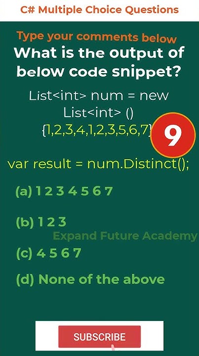 C Multiple Choice Question 035 Expand Future Academy Shorts 