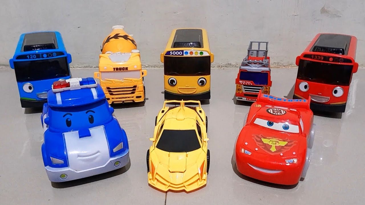 Mainan Mobil Tayo,Robocar Poli,Lightning Mcqueen,Truck Pemadam,Truck ...
