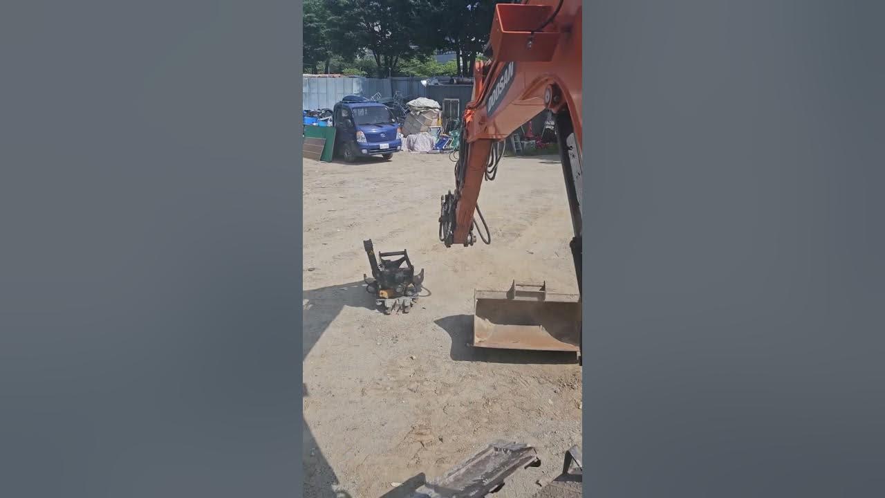 3w dx55w 5k 오일퀵 틸트탈착&장착 연습영상. - YouTube