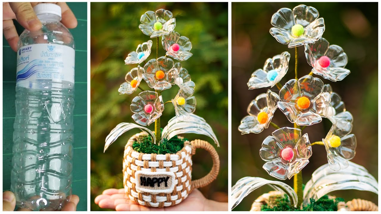 beautiful flowers diy flowers from waste plastic bottles | making ...