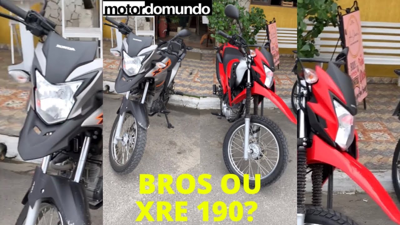 HONDA BROS OU XRE 190? Veja as diferenças entre as motos - YouTube