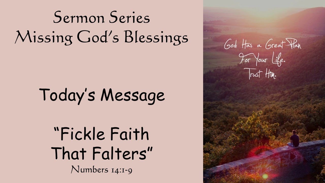 Fickle Faith that Falters May 7, 2023 - YouTube