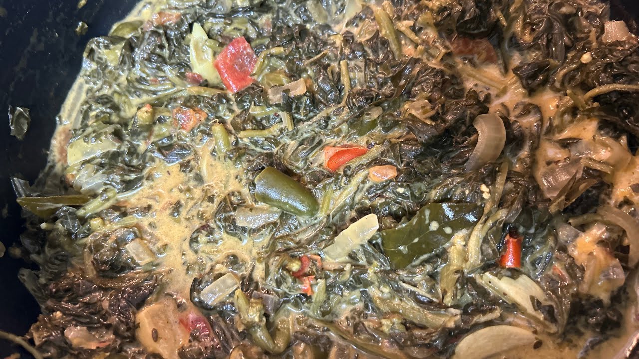 තම්පලා උයල/ Amaranth/Rathu Thampala curry Sri-Lankan Style - YouTube