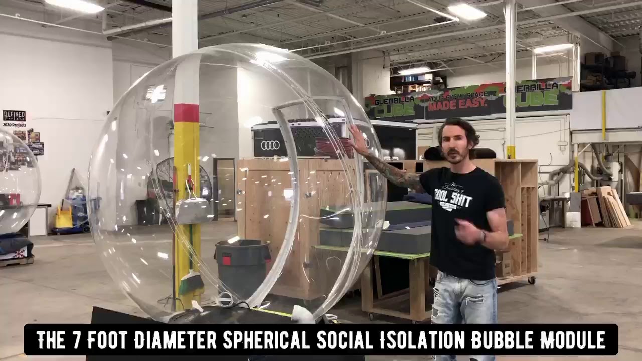 NEW Spherical Social Isolation Bubbles!! - YouTube