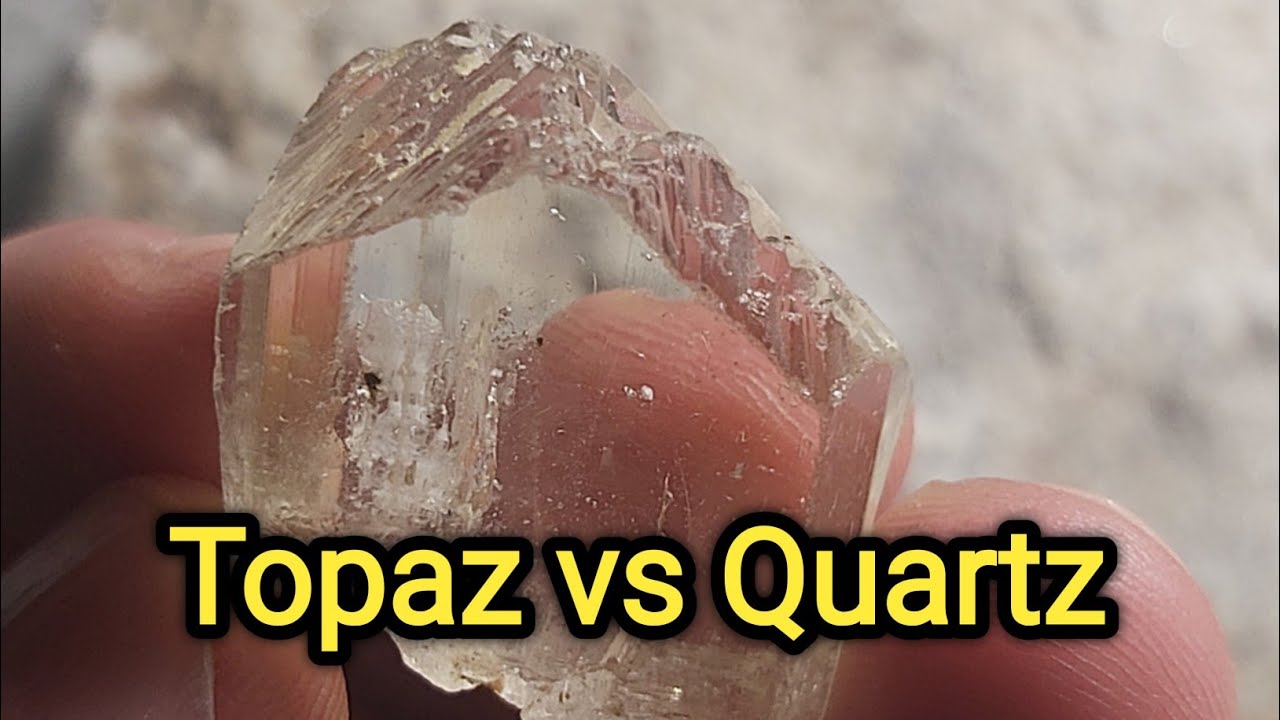 How to differentiate between topaz and quartz Crystals - YouTube