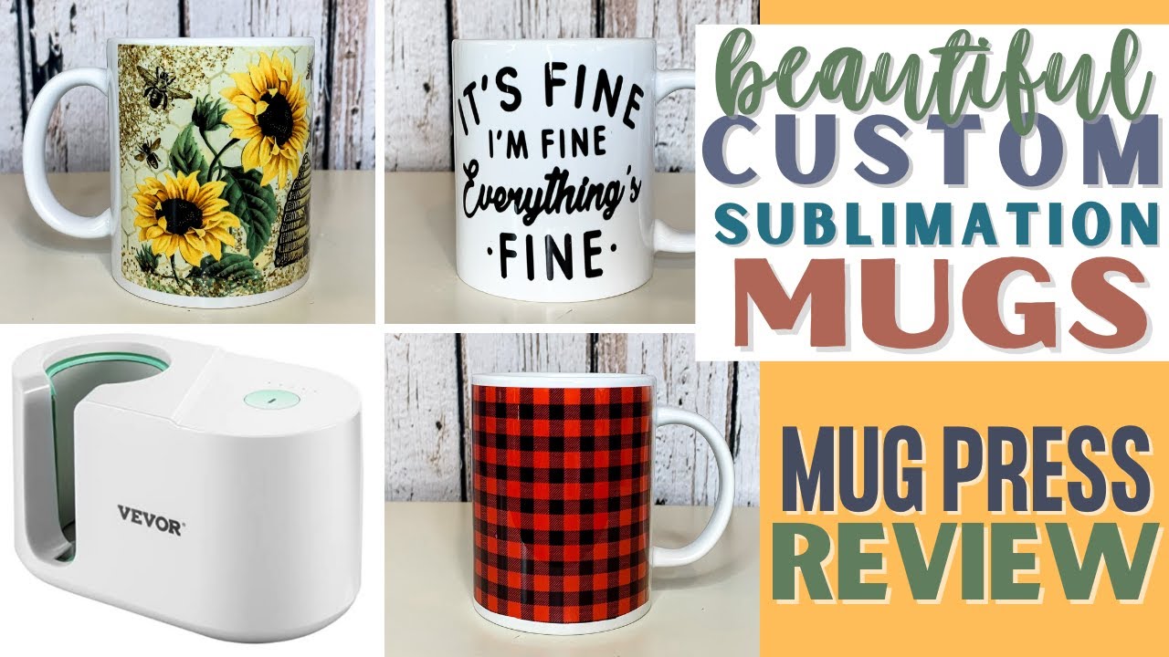 ☕️ MAKE YOUR OWN CUSTOM MUGS | SUBLIMATION MUG PRESS REVIEW - YouTube