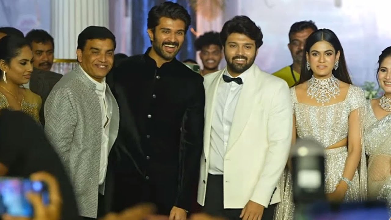 Vijay Devarakonda Visuals at Ashish & Advitha Reception | Dil Raju ...
