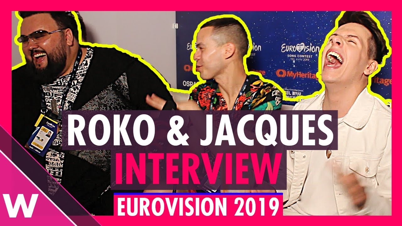 Roko & Jacques (Croatia) interview @ Eurovision 2019 first rehearsal ...