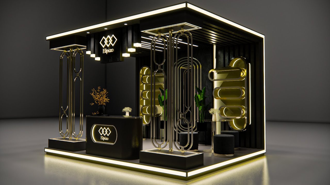Modern Minimalist Exhibition Booth Design - YouTube