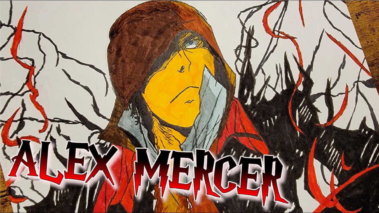Alex Mercer Drawing; PROTOTYPE ART - YouTube