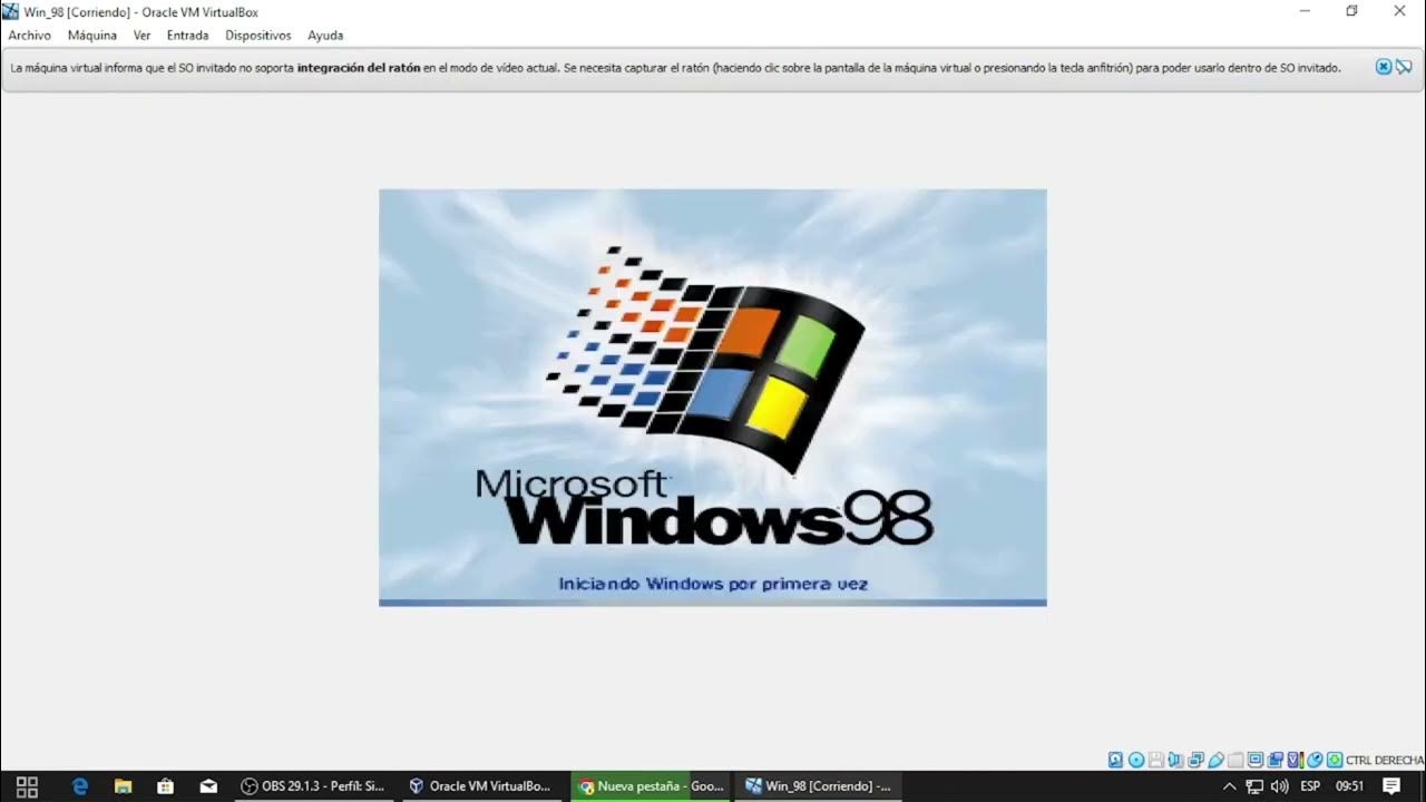Instalar Windows 98 en una Máquina Virtual (VirtualBox) - YouTube