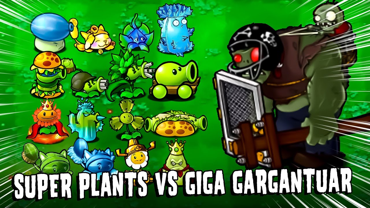 Plants Vs Zombies Hybrid 2.1 | x20 Super Plants vs x10 Giga Gargantuar ...