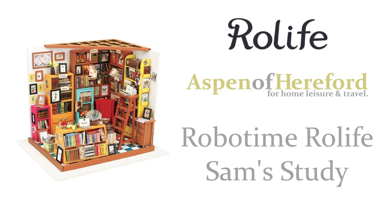 Robotime Rolife Sam's Study - YouTube