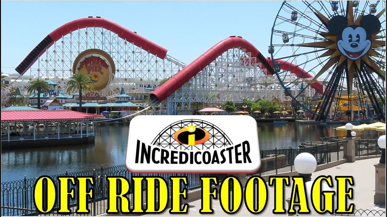 Incredicoaster at Disney California Adventure Park Off-Ride Footage (No ...