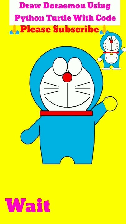 Draw Doraemon Using Python Turtle With Code Python Code For Drawing