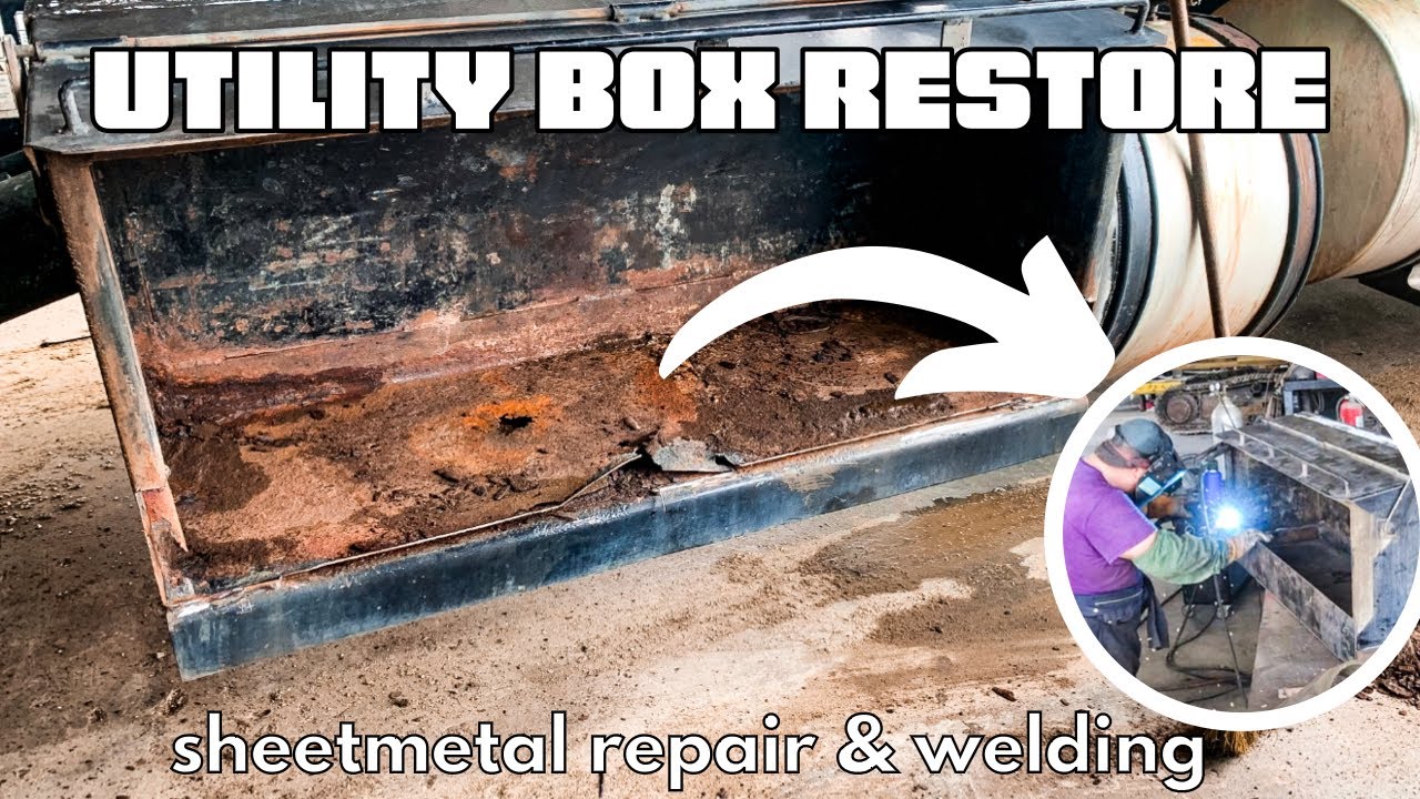 RESTORING a rusted utility box on a MACK Truck - YouTube