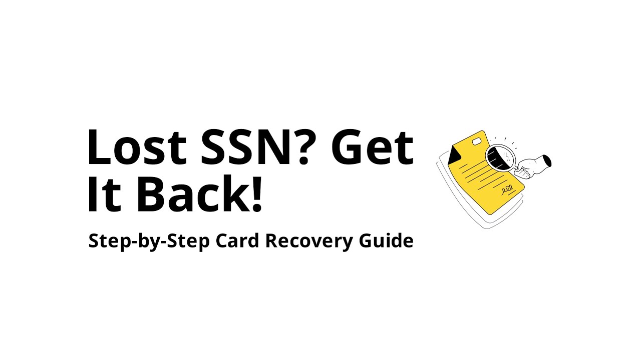 How to Replace a Lost Social Security Card (Step-by-Step) - YouTube