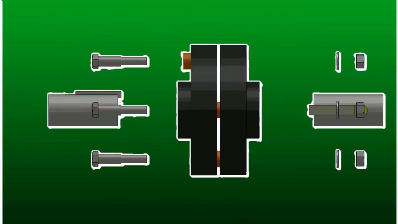 Pin Bushed Coupling Animation - YouTube
