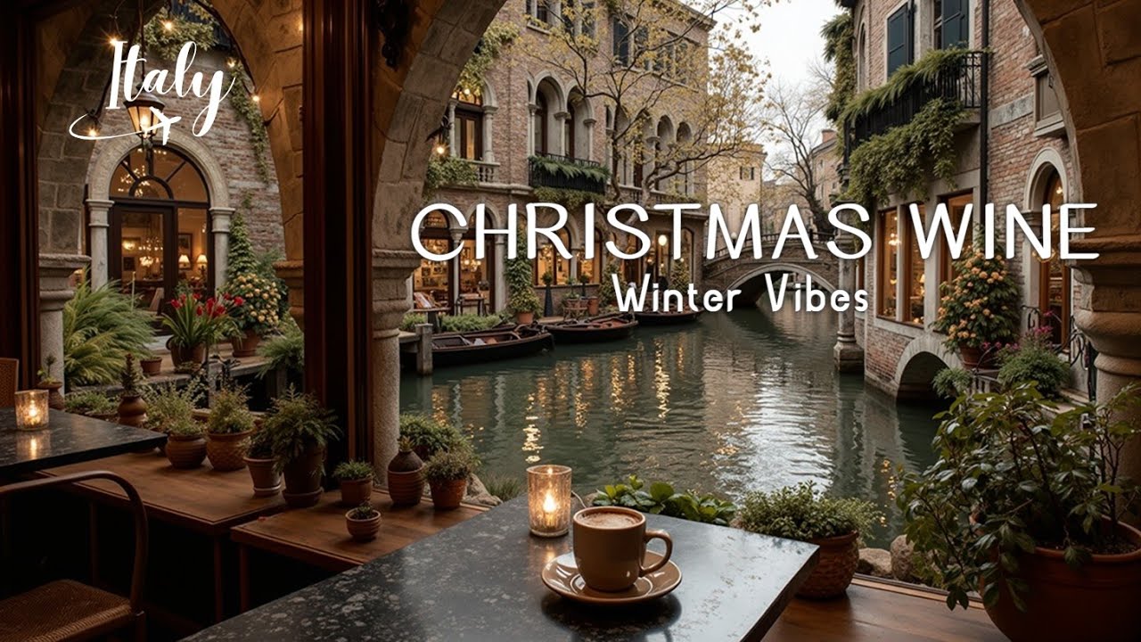 Italian Winter Music ~ Cozy Coffee Shop Vibes & Tranquil Italy Scenery ...