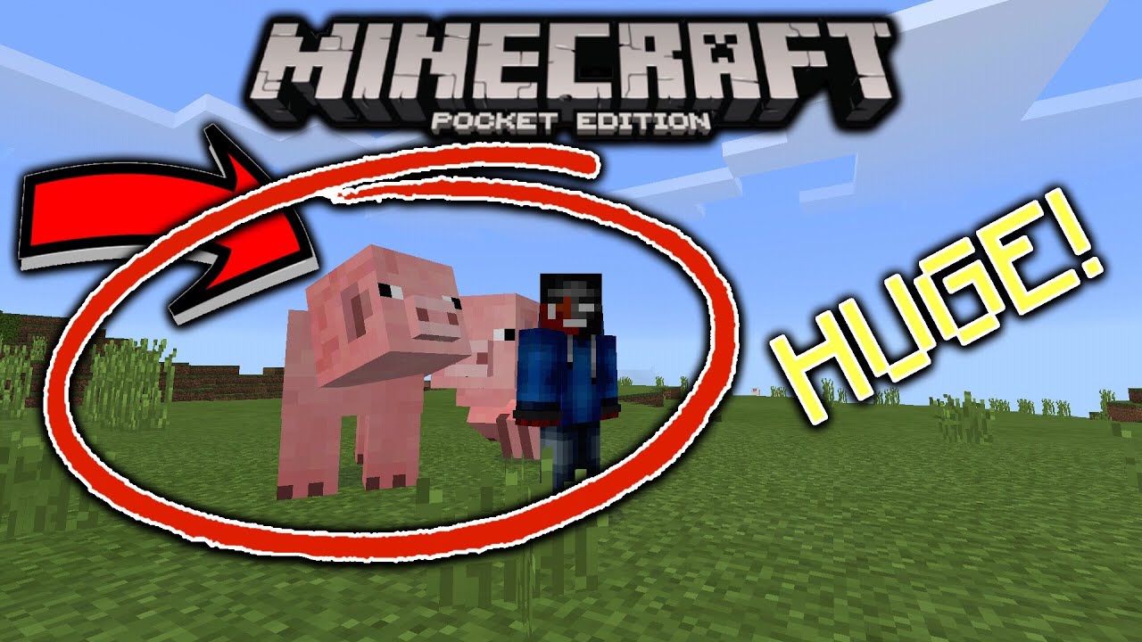 HUGE MOBS IN MCPE!!! » Mega Mobs! « Minecraft PE (Pocket Edition) - YouTube