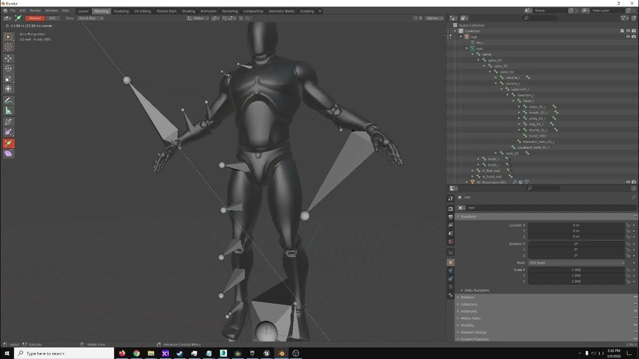 Blender Bone Add Tutorial - YouTube
