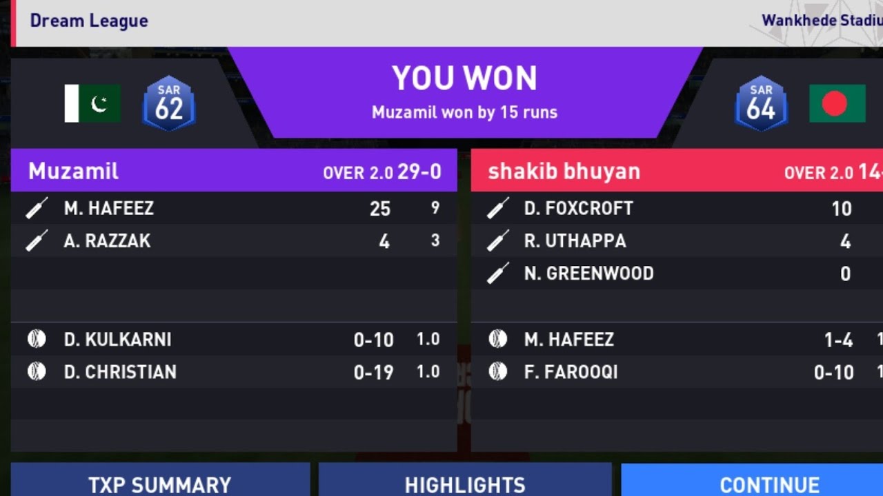 PAK vs BANG : Great match #cricket #dreamcrickethighlights - YouTube