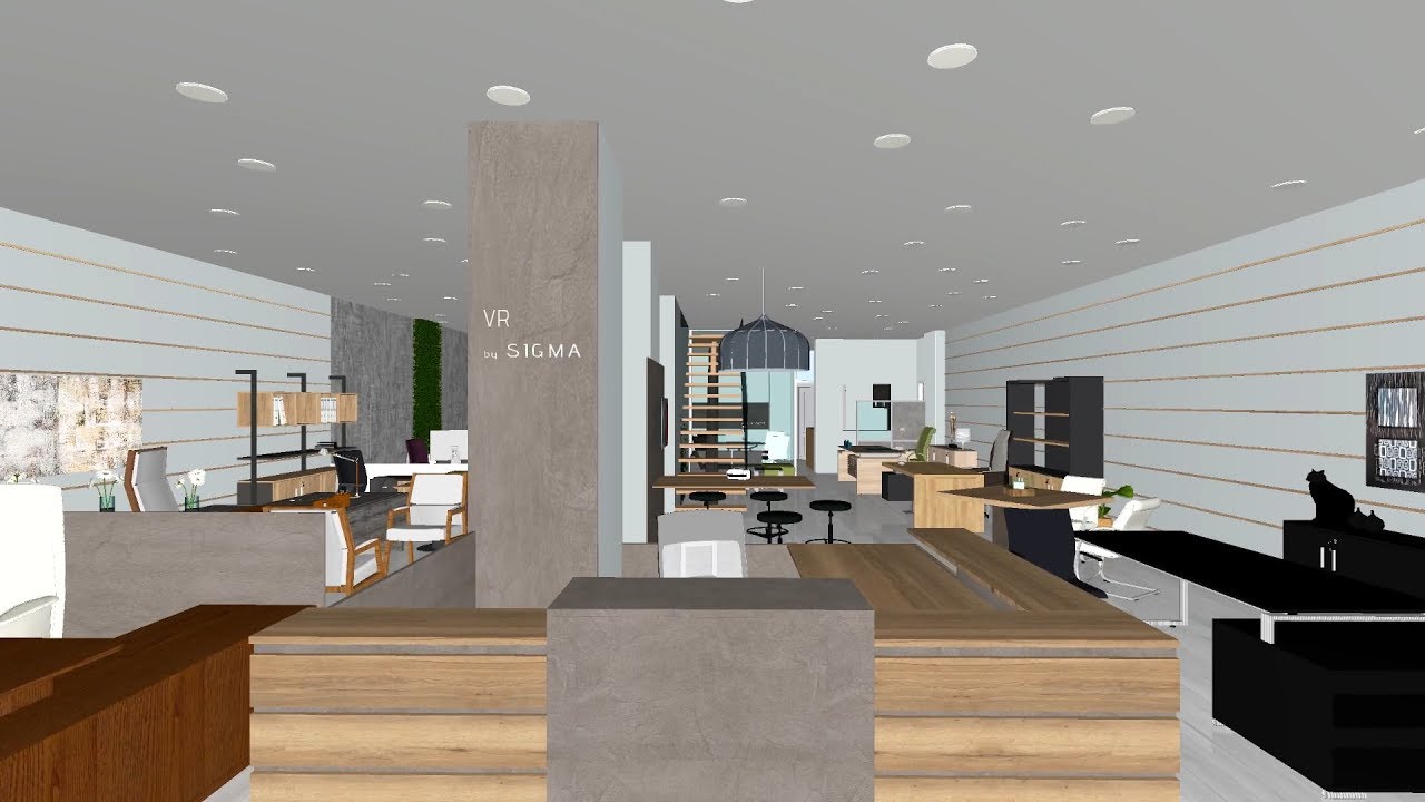 3D VR Παρουσίαση του καταστήματος της SIGMA στη Θεσσαλονίκη - YouTube