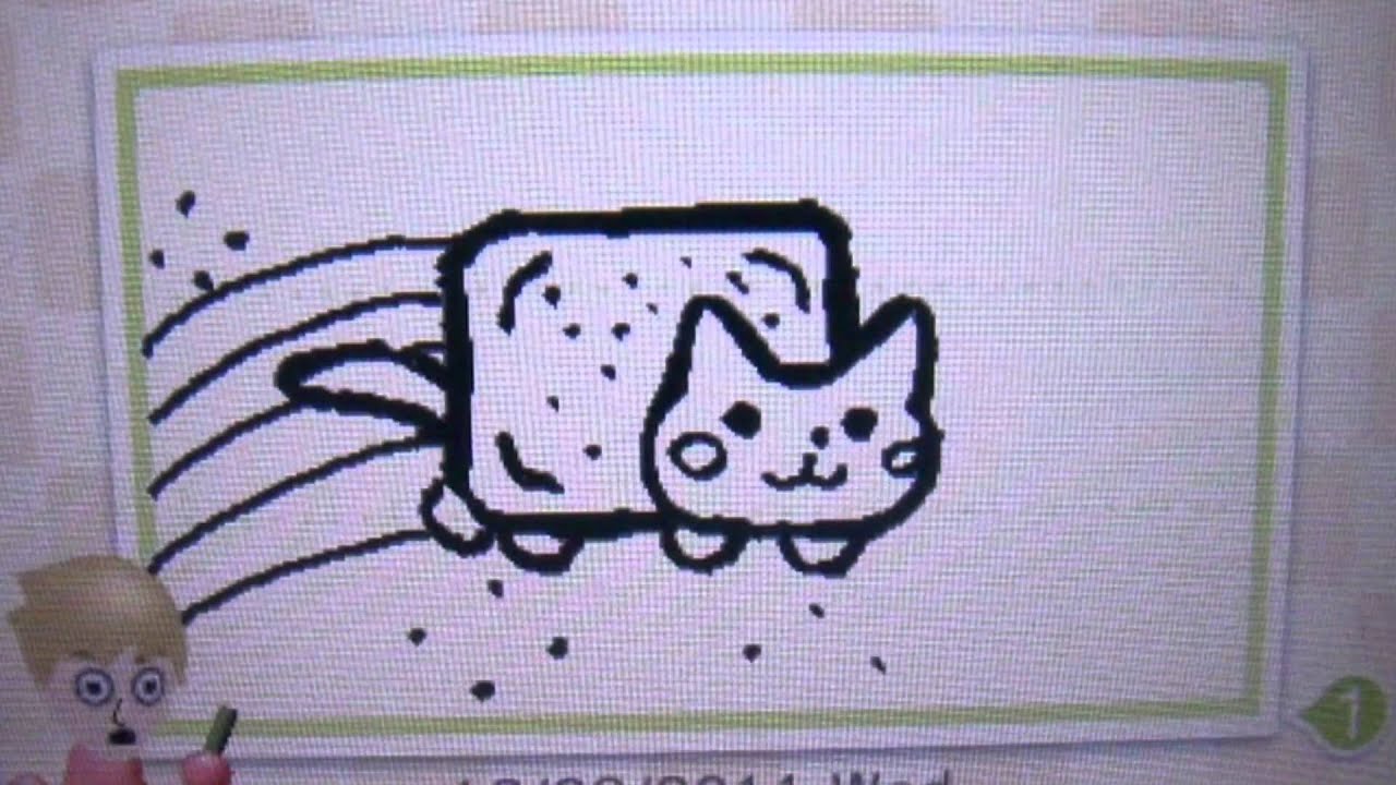 Swapnote Drawings- Pikachu, triforce, spongebob, nyan cat and more ...