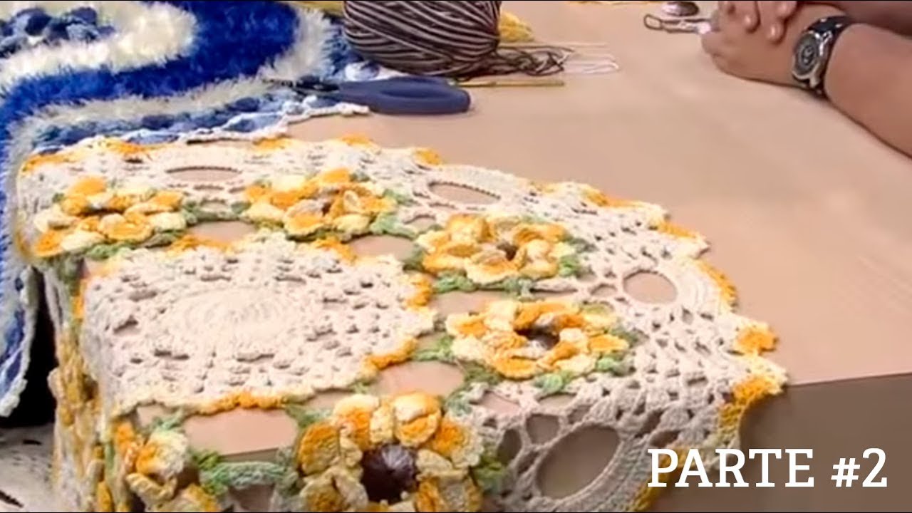 Flor de Crochê por Marcelo Nunes | Parte #2 - Programa Mulher.com - YouTube