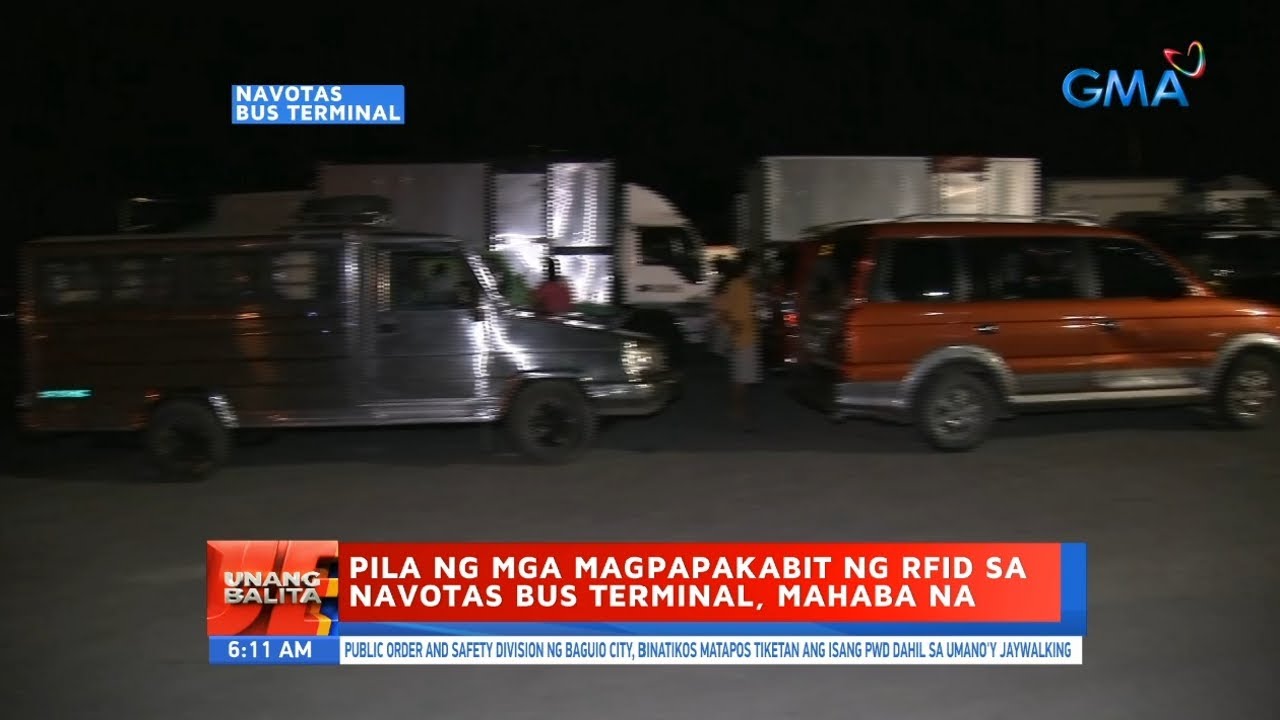 UB: Pila ng mga magpapakabit ng RFID sa Navotas bus terminal, mahaba na ...