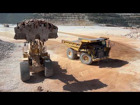 Caterpillar 992C Loading 777F Dumpers in Full Quarry Production - Interkat SA