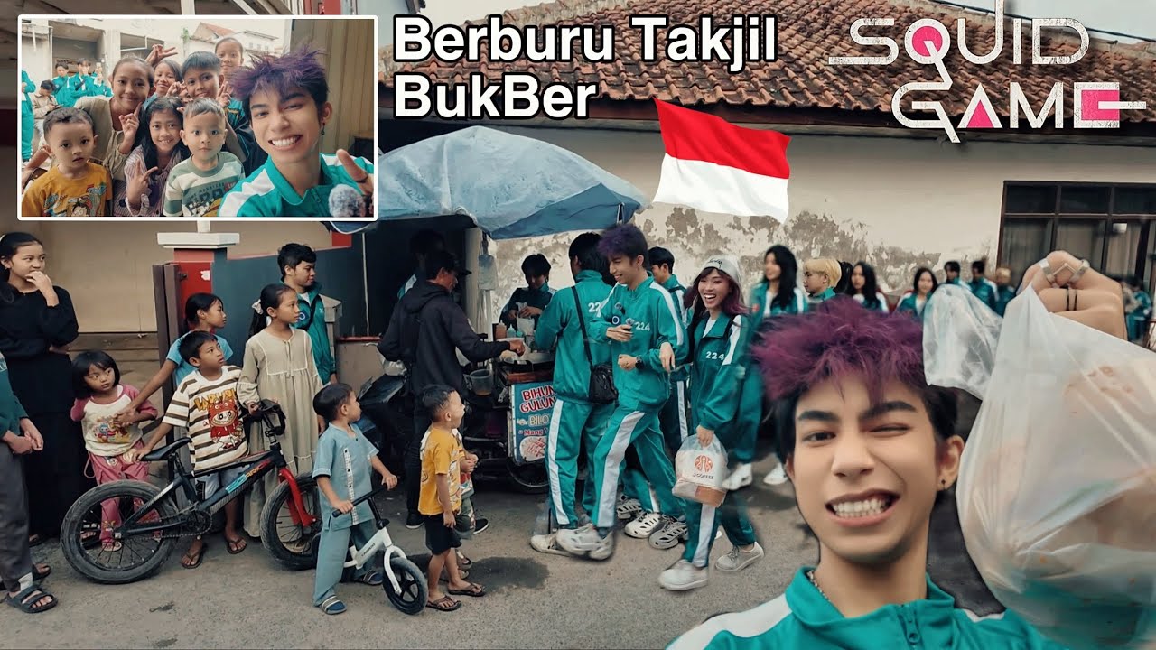 BERBURU TAKJIL + BUKBER with Thanos Squid Game Cosplay INDONESIA 🇮🇩 ...