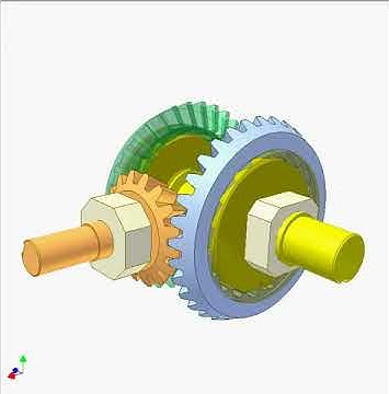 Mechanism for converting two-way to one-way rotation 1a - YouTube