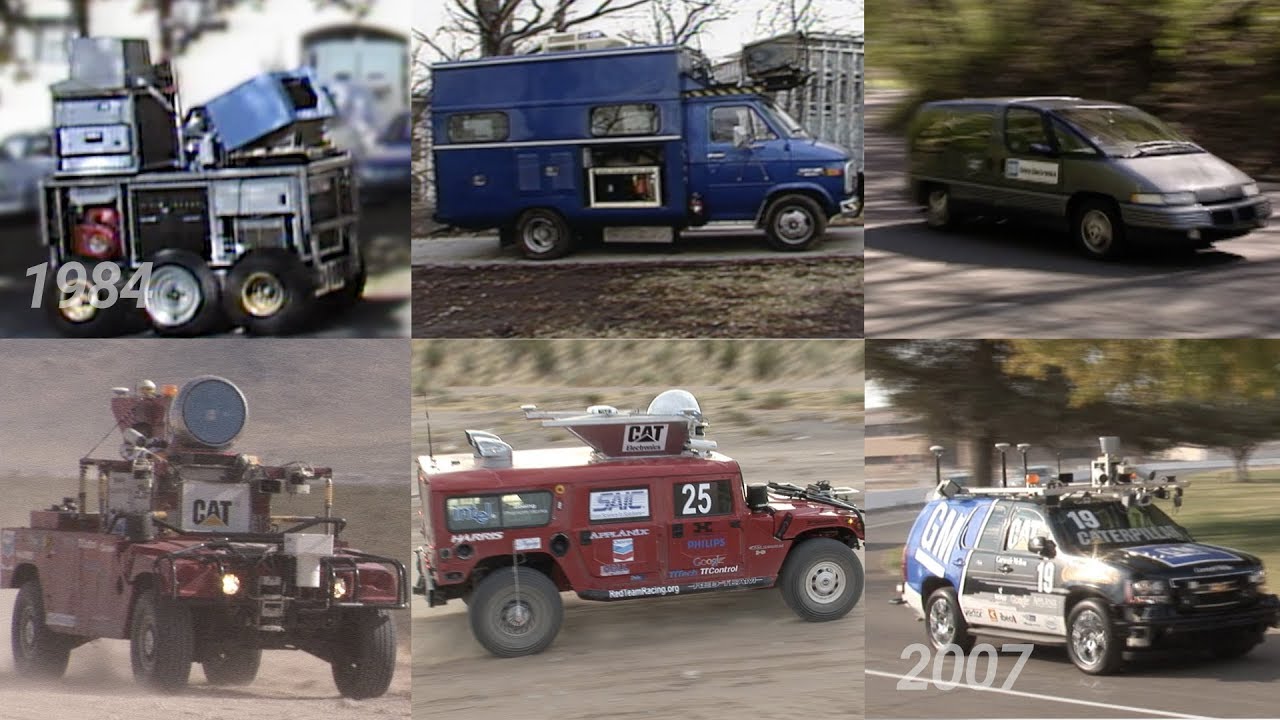 Autonomous Vehicles at CMU Robotics Institute: 1984-2007 - YouTube