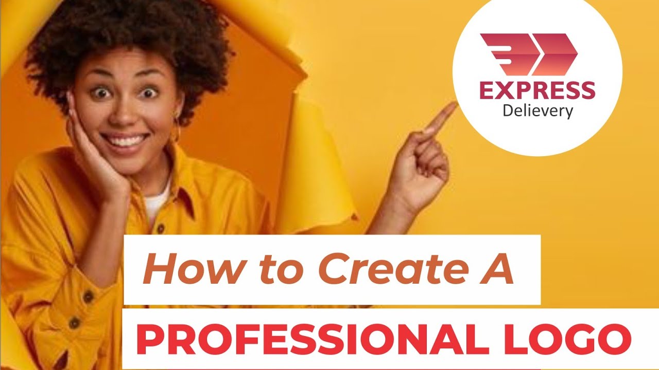 How to create a Professional delivery Brand logo design. - YouTube
