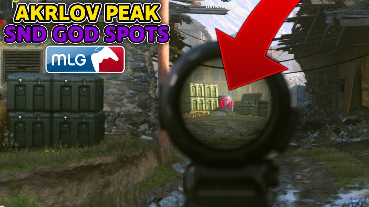 SnD GOD SPOTS on AKRLOV PEAK! (COD MW Best Competitive SnD Plant Spots ...