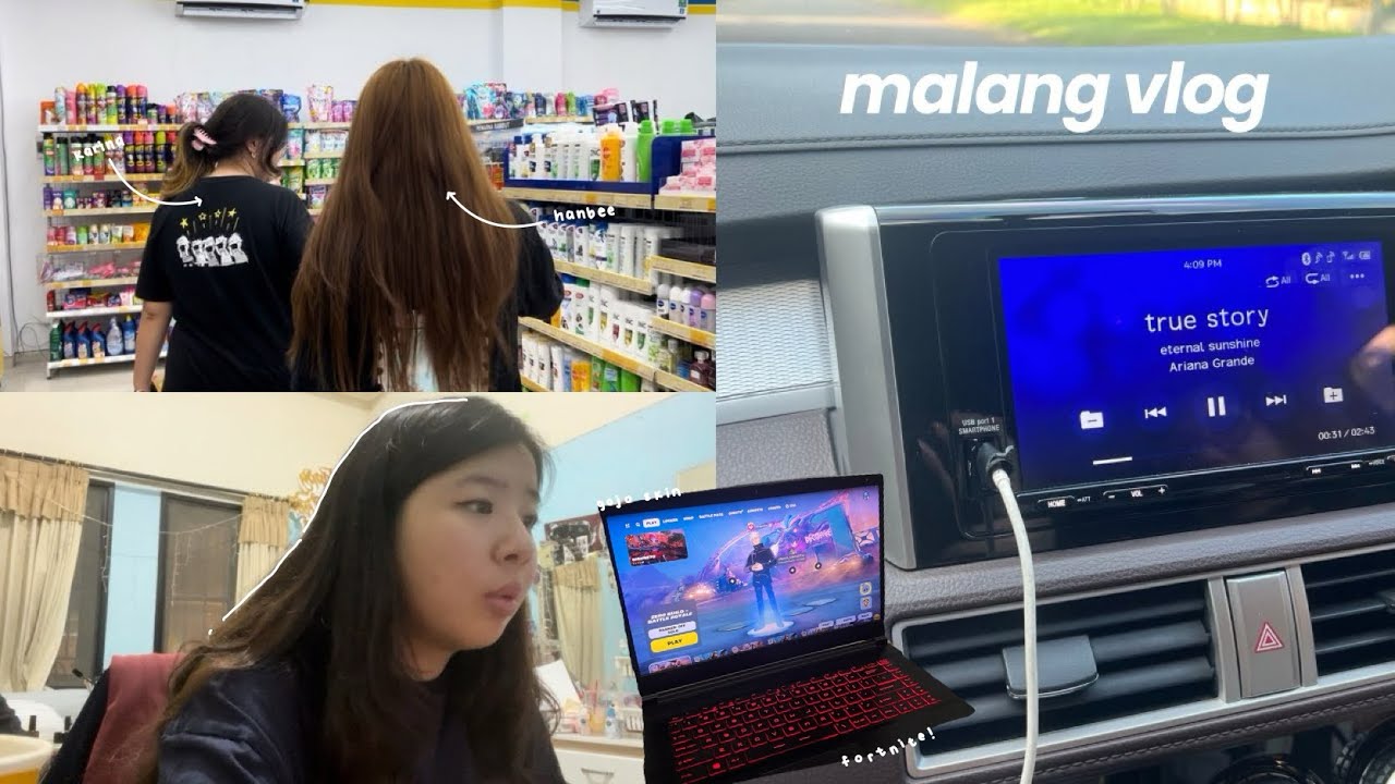 MALANG VLOG 🎀: first time playing Fortnite, girls sleepover, nail salon ...